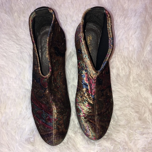 Toni Pons | Shoes | Toni Pons Paisley Velvet Bohemian Bootie | Poshmark